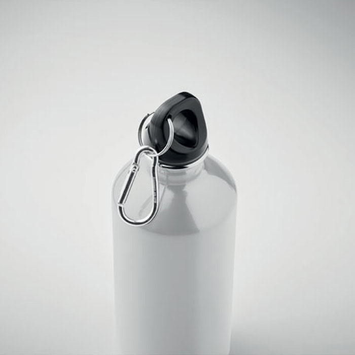 Waterfles | Gerecycled RVS en karabijnhaak | 500 ml bedrukken?